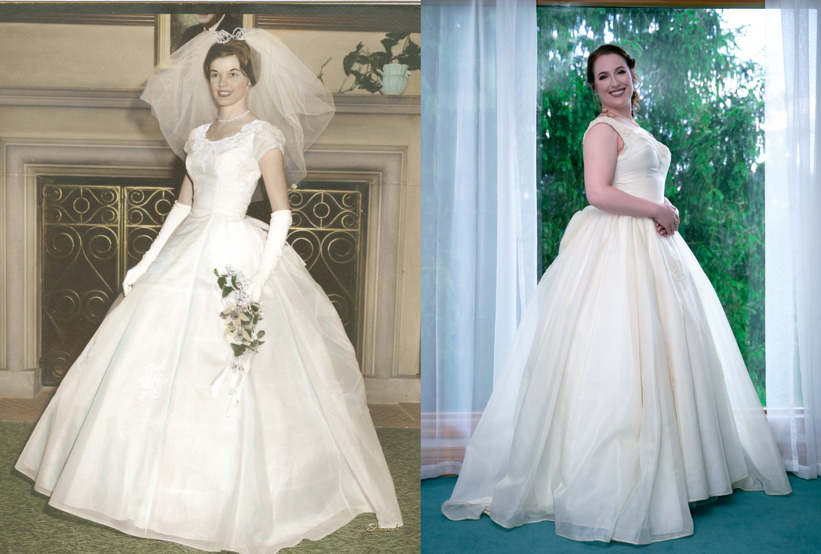 Real Bride Spotlight: Jordan's 3rd Generation Vintage Wedding Gown at ...